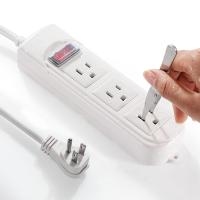 China Universal White Extension Cord Socket For Home Appliance for sale