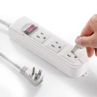 China Universal White Extension Cord Socket For Home Appliance for sale