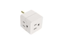 China Indoor Portable Travel Mini Plug 3 Outlet Wall Adapter for sale