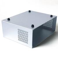 China Custom Aluminum Enclosure Sheet Metal Fabricated Ventilated Anti - Slip Feet Electronics Housing for sale