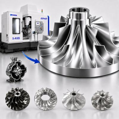China Custom Aluminum Impeller CNC Milling Turbocharger Compressor Wheel Centrifugal Compressor Blower Rotor for sale