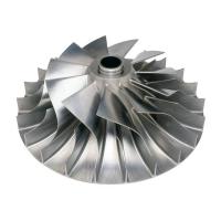 China 5 Axis CNC Milling Aluminum Alloy Compressor Impeller Assembly OEM Custom Machined Turbo Wheel Centrifugal Pump Impeller Parts for sale