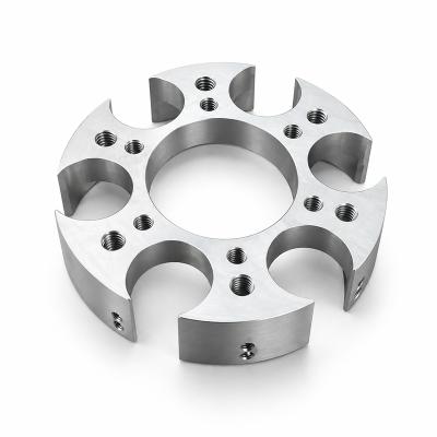 China Custom CNC Machined Aluminum Alloy Circular Flange Parts | 3/4/5 Axis Turning & Milling | ChenRong for sale