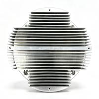 China 5‑Axis CNC Machined Aluminum Heat Sink Housing | Custom Cooling Fin Structural Component for sale