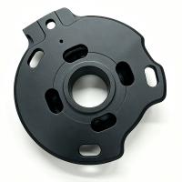 China Custom CNC Machined Aluminum Alloy Flange Plate | Black Anodized Billet Aluminum Mechanical Mounting Flange For Equipment Modification for sale