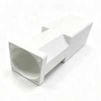 China Custom CNC Machined PTFE Plastic Housing | White Teflon Insulating Special‑Shaped Cavity Bracket Component for sale