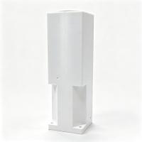 China Custom CNC Machined PTFE Plastic Housing | White Teflon Insulating Special‑Shaped Cavity Bracket Component for sale