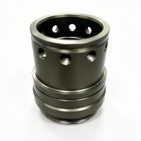 China Custom CNC Machined Aluminum Hydraulic Valve Sleeve Housing | Hard Anodized Billet Aluminum Cylinder Valve Spool Component for sale