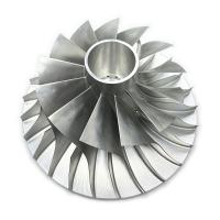 China Custom 5‑Axis CNC Machined Aluminum Turbo Impeller | Billet Aluminum Compressor Wheel Turbocharger Rotor Raw Aluminum Finish for sale