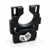 China Custom CNC Milled Black Anodized Aluminum Equipment Mounting Bracket for Automation Machinery | ChenRong for sale