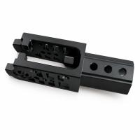China Black Anodized 5-Axis CNC Milling Aluminum Alloy U Shape Bracket Custom Precision Machining Components for sale