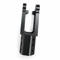China Black Anodized 5-Axis CNC Milling Aluminum Alloy U Shape Bracket Custom Precision Machining Components for sale