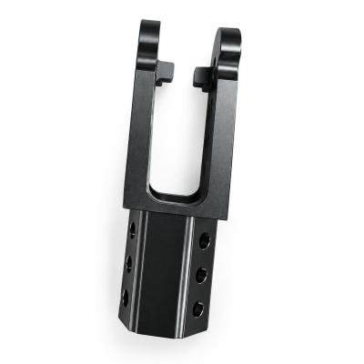 China Black Anodized 5-Axis CNC Milling Aluminum Alloy U Shape Bracket Custom Precision Machining Components for sale