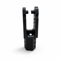 China Black Anodized 5-Axis CNC Milling Aluminum Alloy U Shape Bracket Custom Precision Machining Components for sale