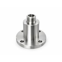 China High Pressure Resistant | Thread & Flange Integrated | Mirror Polished | CNC Turning Parts Stainless Steel Flange Connector for Pipeline Systems for sale