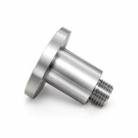 China High Pressure Resistant | Thread & Flange Integrated | Mirror Polished | CNC Turning Parts Stainless Steel Flange Connector for Pipeline Systems for sale