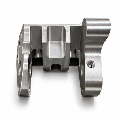 China Brushed Finish 5-Axis CNC Milling Aluminum Alloy Bracket Custom Precision Machining Structural Components for sale
