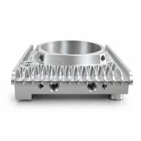 China Custom 5 Axis CNC Machined Aluminum Heat Sink Base Brushed Surface Precision CNC Milling Equipment Heat Dissipation Mounting Base Parts for sale