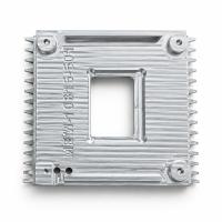 China Custom 5 Axis CNC Machined Aluminum Heat Sink Base Brushed Surface Precision CNC Milling Equipment Heat Dissipation Mounting Base Parts for sale