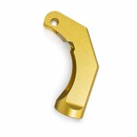 China Gold Anodized 5-Axis CNC Milling Aluminum Alloy Bracket Custom Precision Machining Mechanical Structural Components for sale