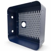 China Custom 5 Axis CNC Machined Aluminum Enclosure Panel Blue Anodized Surface Precision CNC Milling Heat Dissipation Equipment Housing Cover Parts for sale