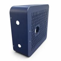 China Custom 5 Axis CNC Machined Aluminum Enclosure Panel Blue Anodized Surface Precision CNC Milling Heat Dissipation Equipment Housing Cover Parts for sale
