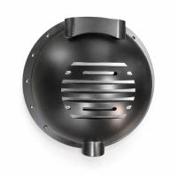 China Sandblasted 5-Axis CNC Milling Aluminum Alloy Hemisphere Heat Sink Housing Custom Precision Machining Light Housing Components for sale