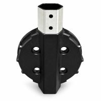 China Custom 5-Axis CNC Machined Aluminum Rotary Connection Base for sale