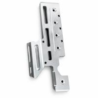 China Brushed 5-Axis CNC Milling Aluminum Alloy Custom Adjustment Bracket Precision Machining Slotted Mounting Support Component for sale