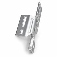 China Brushed 5-Axis CNC Milling Aluminum Alloy Custom Adjustment Bracket Precision Machining Slotted Mounting Support Component for sale