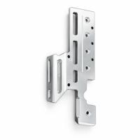 China Brushed 5-Axis CNC Milling Aluminum Alloy Custom Adjustment Bracket Precision Machining Slotted Mounting Support Component for sale