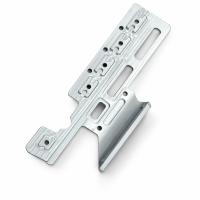 China Brushed 5-Axis CNC Milling Aluminum Alloy Custom Adjustment Bracket Precision Machining Slotted Mounting Support Component for sale
