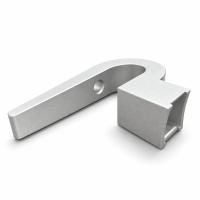 China Custom 5-Axis CNC Machined Aluminum Curved Hook Bracket for sale