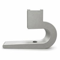 China Custom 5-Axis CNC Machined Aluminum Curved Hook Bracket for sale