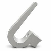 China Custom 5-Axis CNC Machined Aluminum Curved Hook Bracket for sale