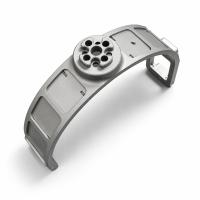 China Custom 5-Axis CNC Machined Large Arc Aluminum Rotor Bracket for sale