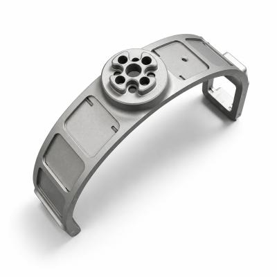 China Custom 5-Axis CNC Machined Large Arc Aluminum Rotor Bracket for sale