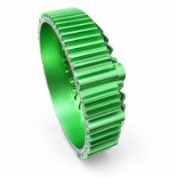China Custom CNC Machined Aluminum Motor Housing With Radial Cooling Fins for sale