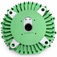 China Custom CNC Machined Aluminum Motor Housing With Radial Cooling Fins for sale