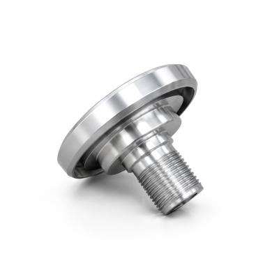 China Custom CNC Machined Stainless Steel Threaded Flange Shaft for sale
