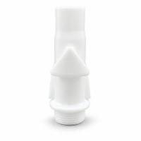 China Custom CNC Turning PTFE Nozzle, High Temperature Corrosion Resistant Plastic Component | Chenrong Precision for sale