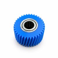 China Custom CNC Machined PA Nylon Helical Gear with Bearing Assembly for sale