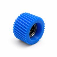 China Custom CNC Machined PA Nylon Helical Gear with Bearing Assembly for sale