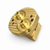 China Custom 5 Axis CNC Machined Brass Nozzle Base, Precision Fluid Spray Component | Chenrong Precision for sale