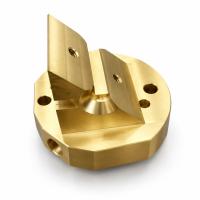 China Custom 5 Axis CNC Machined Brass Nozzle Base, Precision Fluid Spray Component | Chenrong Precision for sale