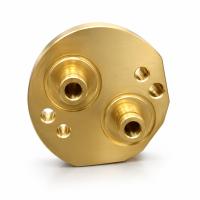 China Custom 5 Axis CNC Machined Brass Nozzle Base, Precision Fluid Spray Component | Chenrong Precision for sale