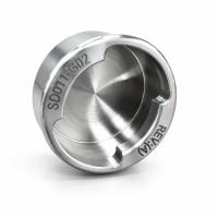 China Custom CNC Turned Aluminum Cavity Housing Cap, Precision Machined Circular End Cap with Laser Marking | Chenrong Precision for sale