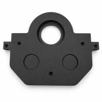 China Custom CNC Milled Black Anodized Aluminum Mounting Plate, Precision Custom Fixture Base Plate | Chenrong Precision for sale