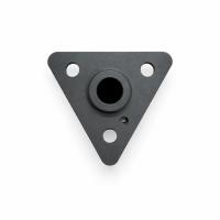 China Custom CNC Turn-Mill Aluminum Triangular Flange Bearing Support Post for sale