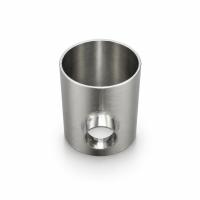 China Custom CNC Turn-Mill Stainless Steel Deep Cavity Chamber Sleeve with Side Outlet Port for sale